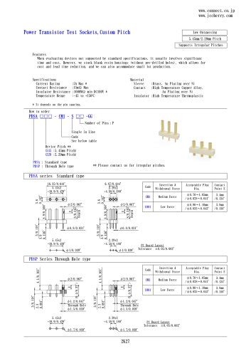 Transistor Outline To Package Test Socket Gd18 To263 Jc Cherry Inc Pdf Catalogs