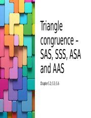 Proving Triangle Congruence Using SAS SSS ASA And AAS Theorems Course Hero