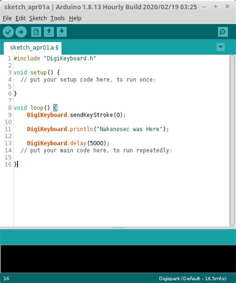 membuat rubber ducky dengan arduino attiny85 digispark