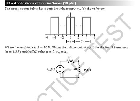 Solved The Circuit Shown Below Has A Periodic Voltage Input