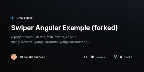 Swiper Angular Example Forked StackBlitz
