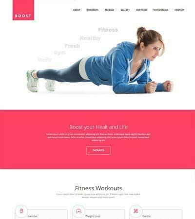 Best Fitness Gym HTML5 Website Template WebThemez