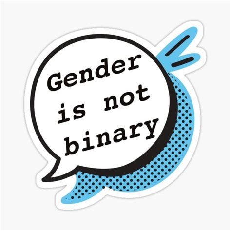 gender is not binary sticker for sale by ibd hous redbubble