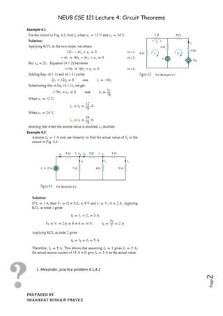Neub Cse 121 Lec 4 Pdf Basic Electric And Circuit PDF