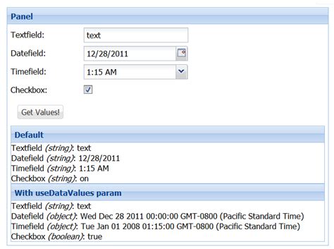 Extjs 4 Form Getvalues Tip What Is Extjs