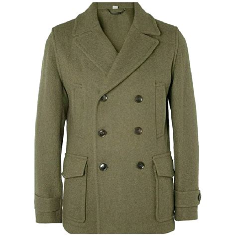 Military Double Breasted Pea Coat Force Jackets