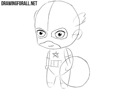 How To Draw Chibi Captain America