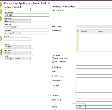 Error When Scheduling Application Server Task For Quick Report Ifs Community