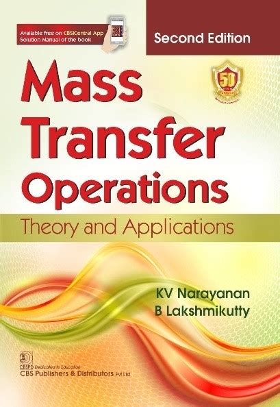 Mass Transfer Operations Theory And Applications