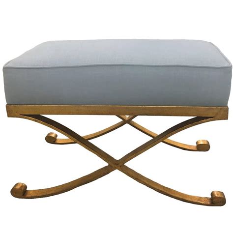 Mastercraft Hammered Brass X Base Stool At 1stdibs X Base Stools X