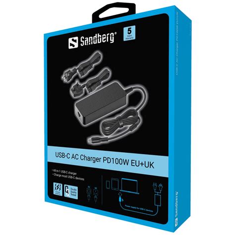 Sandberg Usb C Ac Charger Pd W Eu Uk Sandberg A S