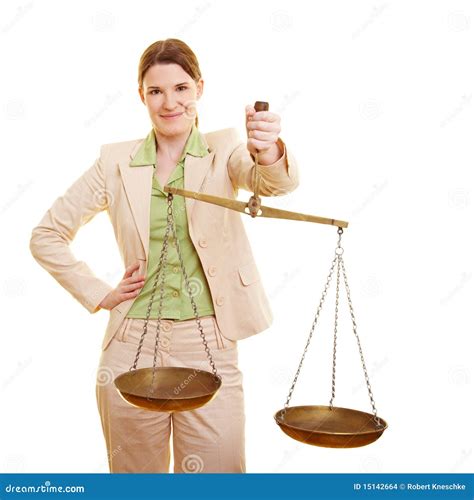 Female Judge With Scales Stock Photo Image Of Fair Balance 15142664