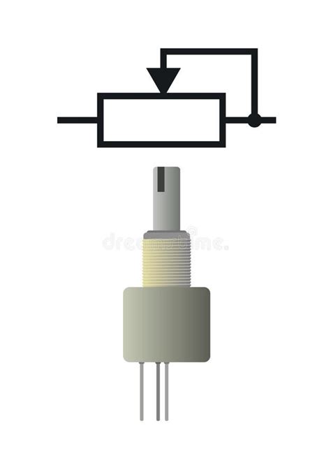 Variable Resistor Radio Component Radio Electronic Circuit Symbolic