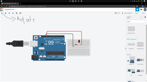 Blinking Led Using Arduino Tinkercad 5 Steps Instructables