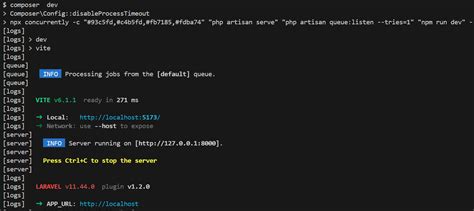 Php Composer Dev Is Starting My Other Laravel Project Stack Overflow