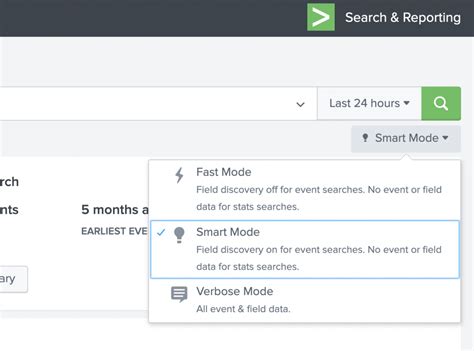 Splunk Search Modes Fast Vs Smart Vs Verbose