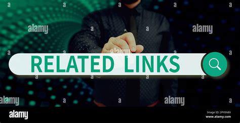 Conceptual Caption Related Links Business Approach Website Inside A