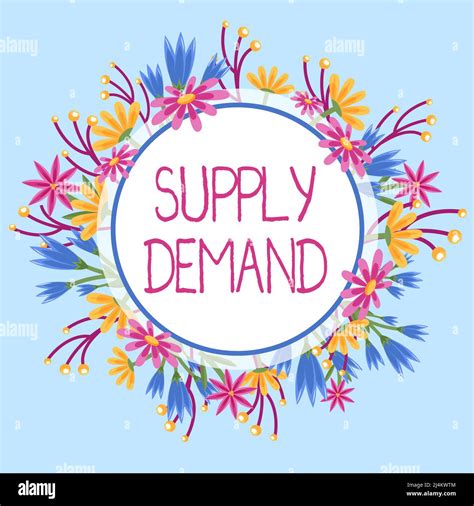Handwriting Text Supply Demand Word Written On Relationship Between