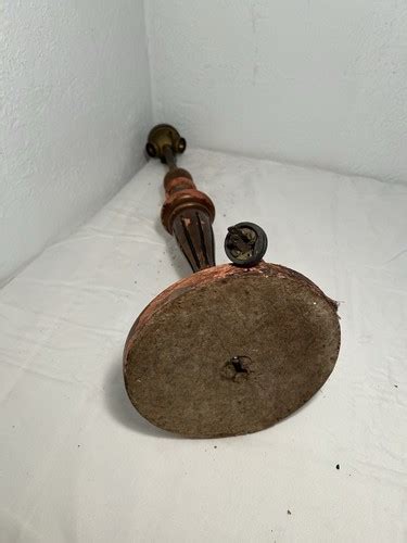 Antique Vintage Benjamin Electric Wood Brass Double Socket Table Lamp Light 27” Ebay