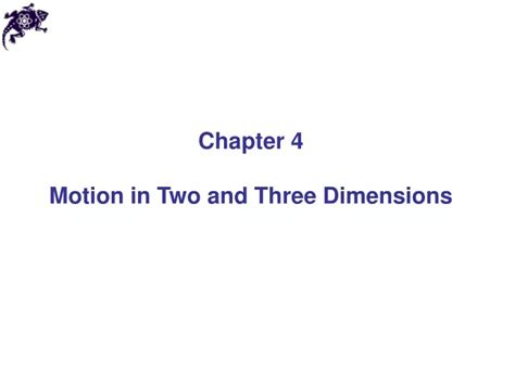 PPT Chapter Motion In Two And Three Dimensions PowerPoint Presentation ID