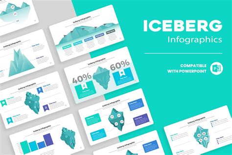 Iceberg Infographic Templates Powerpoint Par Mightyslide Sur Poweredtemplate Modele Powerpoint
