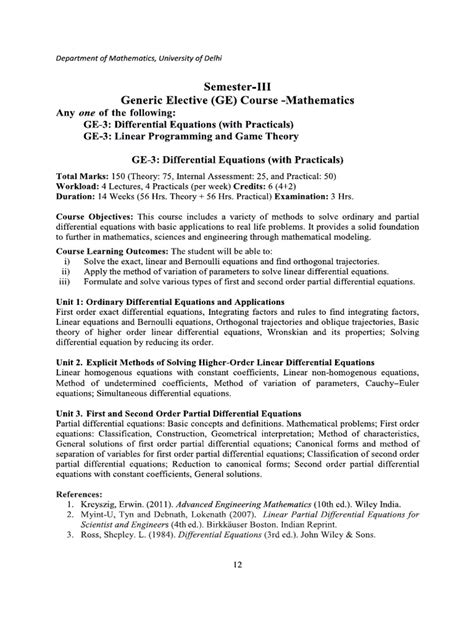 Ge 3 Maths Syllabus Pdf