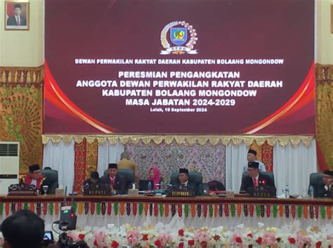 30 Anggota Dprd Bolmong Periode 2024 2029 Resmi Dilantik Detotabuan Com