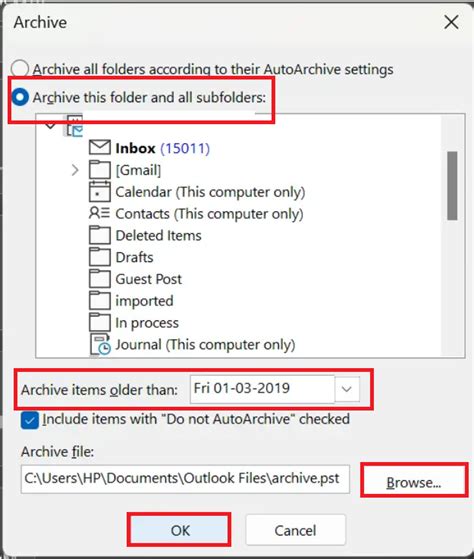 Split Outlook PST File By Year Possible Techniques