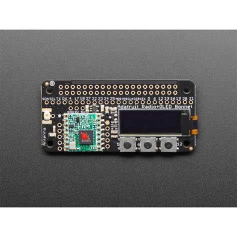 Adafruit LoRa Radio Bonnet RFM96W 433MHz RadioFruit Boutique Semageek