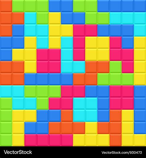 Colorful Block Pattern Royalty Free Vector Image