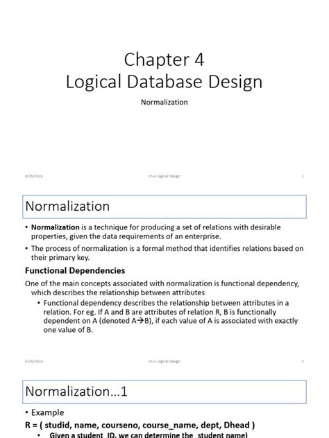 Chapter 4 Logical Design Pdf