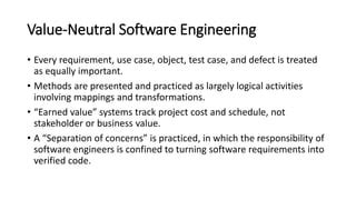 Value Based Software Pptx Business Business And Finance