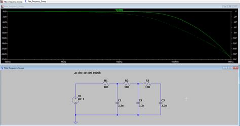 simulation trouble calculating transfer function of 3rd order rc