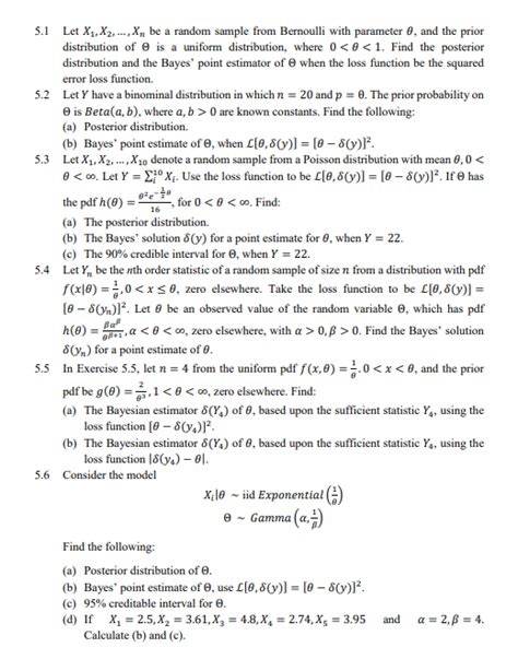 Solved 5 1 Let X1 X2 Xn Be A Random Sample From Bernoulli Chegg Com