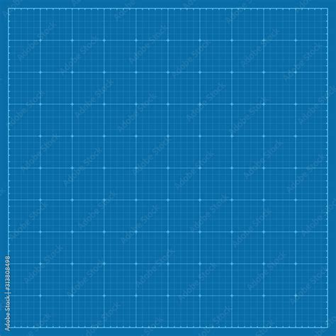 Poster Square Blueprint Background Texture With Grid Vector Wall Art