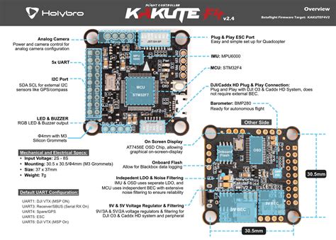 Holybro Kakute F4 V24 Flight Controller