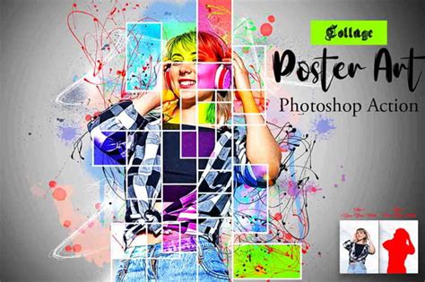 Collage Poster Art Photoshop Action Photoshopresource