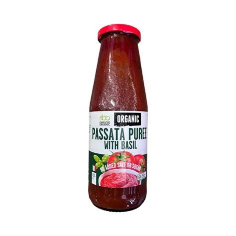 Ebo Tomato Passata Puree Basil 680g Dunn And Walton