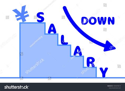Image Salary Decrease Vector Illustration Stock Vector Royalty Free