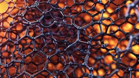 Premium Ai Image 3d Illustration Structure Of The Graphene Or Carbon Surface Abstract