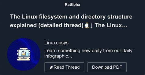 The Linux Filesystem And Directory Structure Explained Detailed Thread