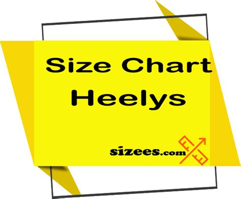Heelys Size Chart Mens Womens Youth Sizees