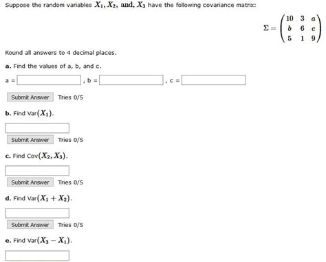 Solved Suppose The Random Variables Xi X2 And Xs Have
