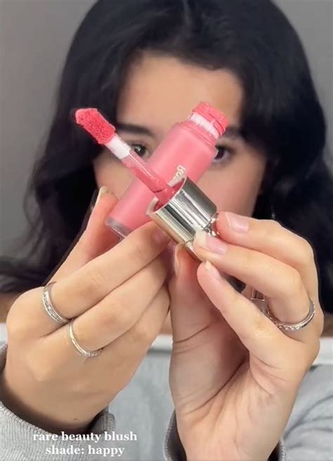 I Tried The Glowy Blush Hack With Selena Gomezs Rare Beauty I