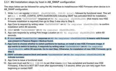 Solved S32k3the Mu Installation Abswap Process Of Hse Is Incorrect Nxp Community