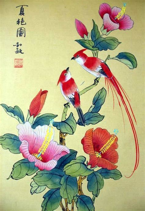 工笔花鸟画图册 360百科