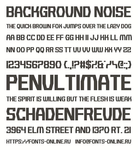 Background Noise Font