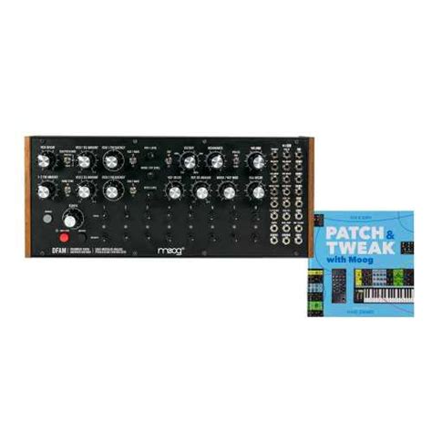 Moog Dfam Analog Percussion Synthesizer And Patch And Tweak With Moog Book Bundle Keyboards