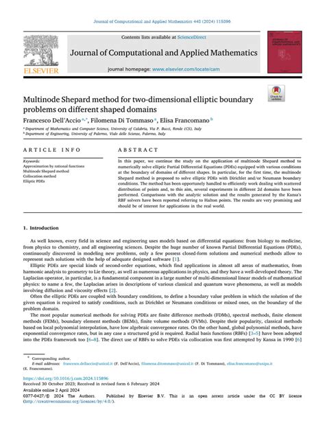 multinode shepard method for two dimensional ell 2024 journal of