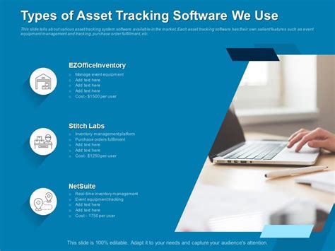 Types Of Asset Tracking Software We Use Equipment Ppt Powerpoint
